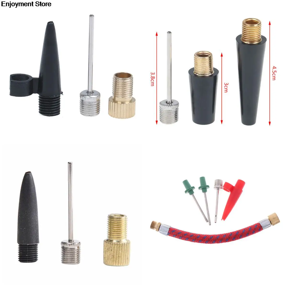 1-Set-Inflating-Needle-Kits-Needle-Hose-Sports-Ball-Basketball-Football ...