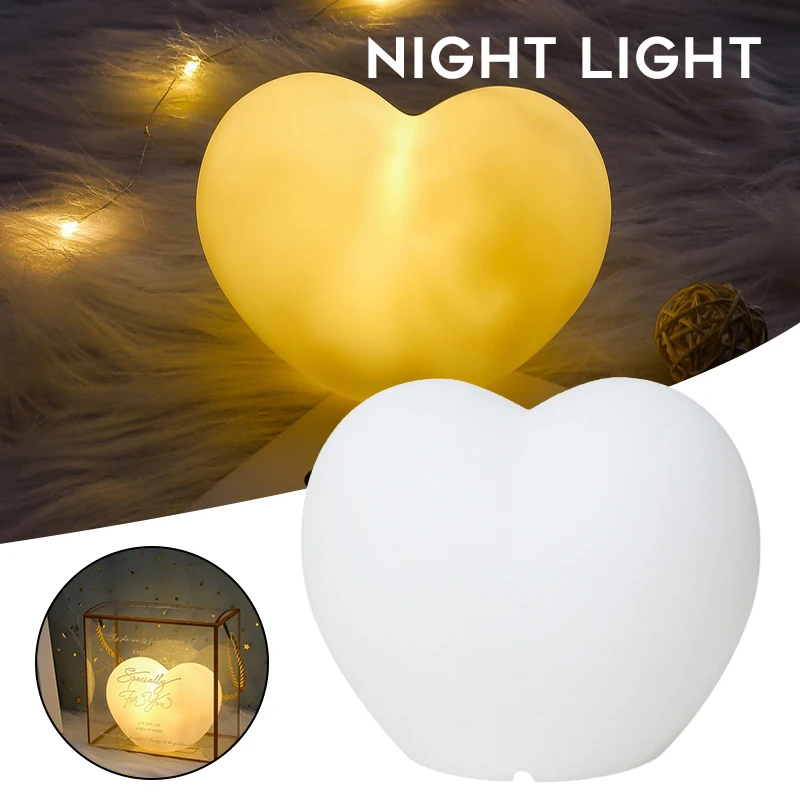Heart Shaped LED Night Light Romantic Valentine's Day Gifts Lovely ...