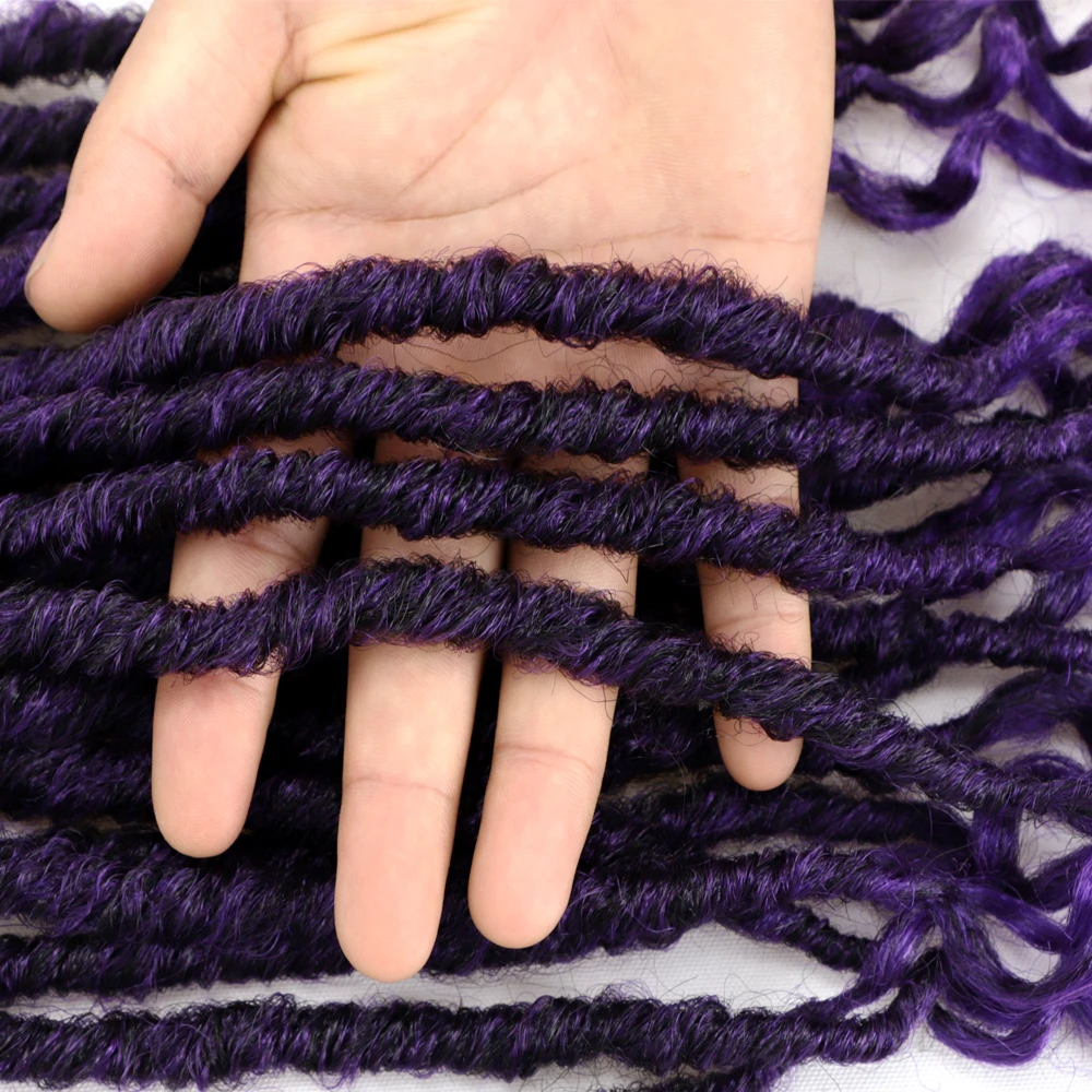 Purple Faux Locs