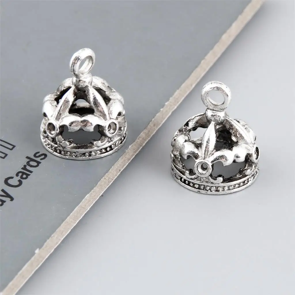 15Pcs-Silver-Color-Imperial-Crown-Charms-Making-Princess-Pendant ...