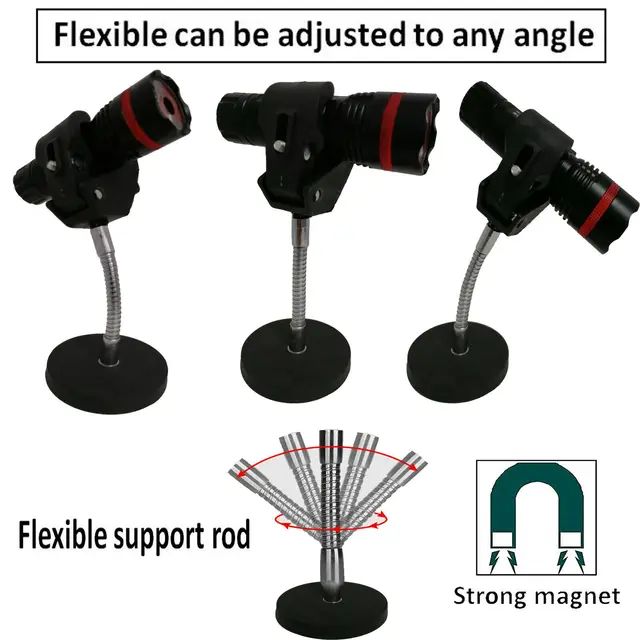 Flexible Magnetic Flashlight Holder
