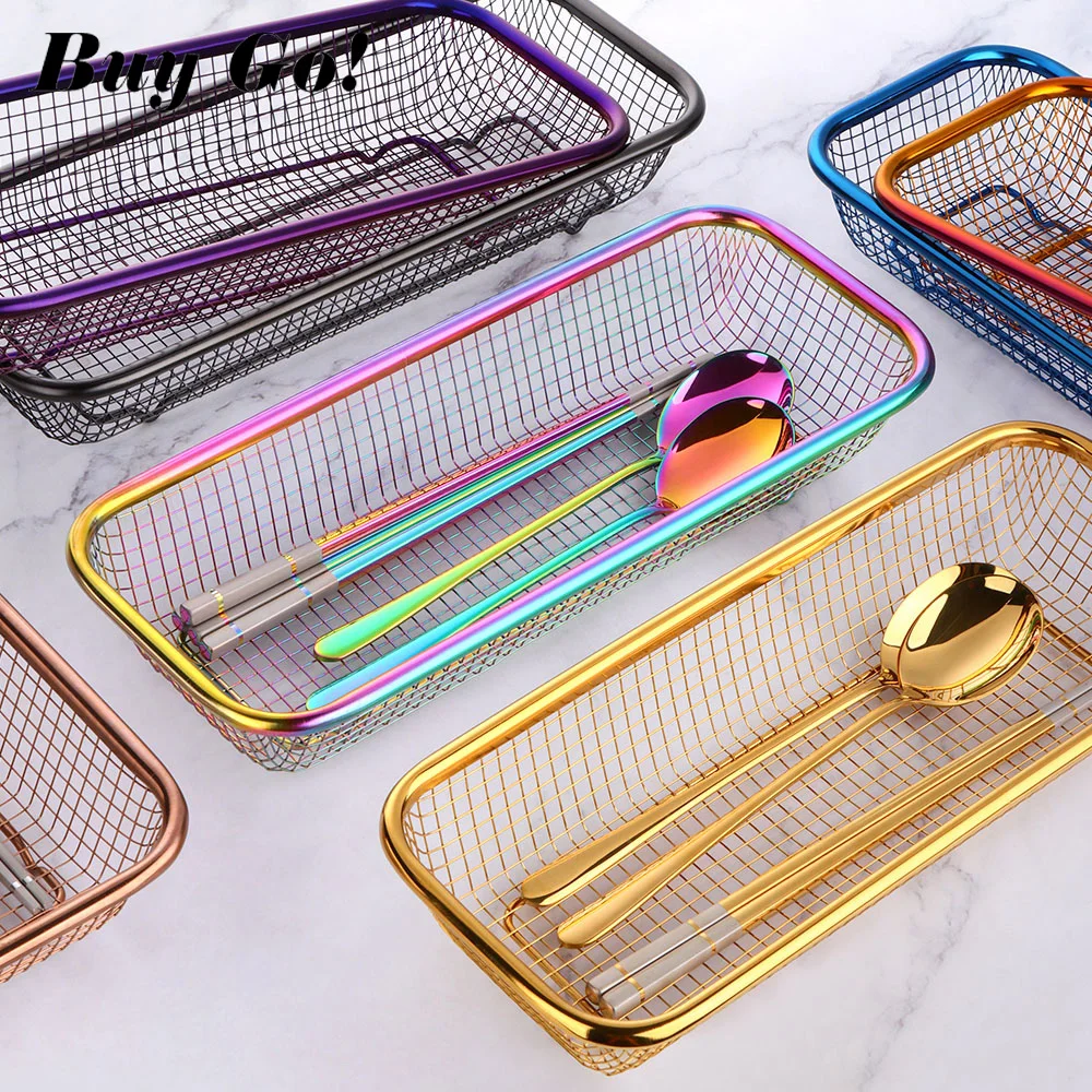 Kitchen-Cutlery-Drain-Organizer-Stainless-Steel-Household-Chopsticks ...