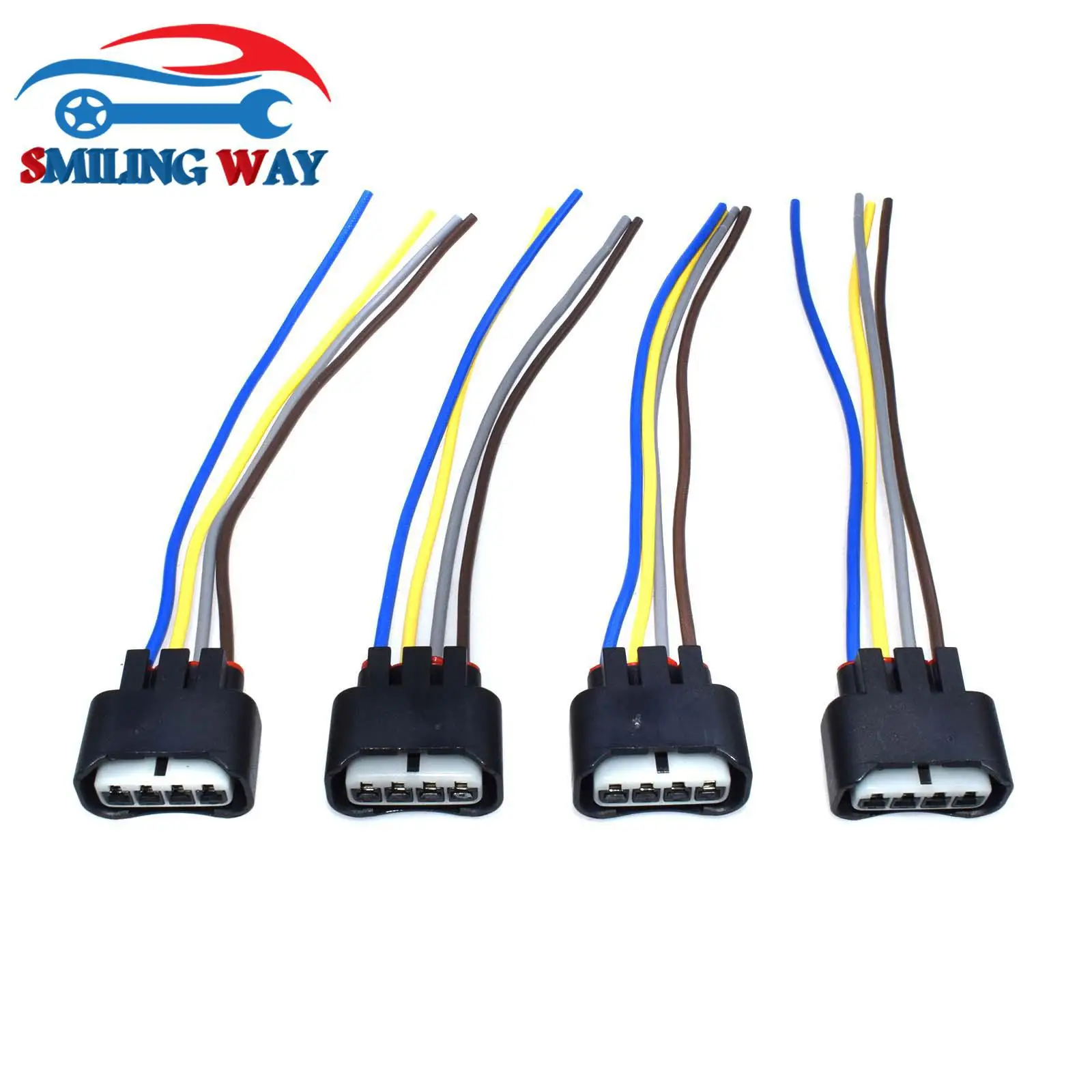 SMILING WAY Ignition Coil Female Connector Plug Harness Cable Wire 4 ...