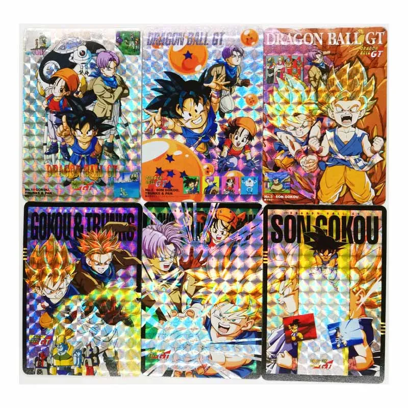 12pcs-set-Super-Saiyan-Dragon-Ball-GT-Refraction-Process-Heroes-Battle ...