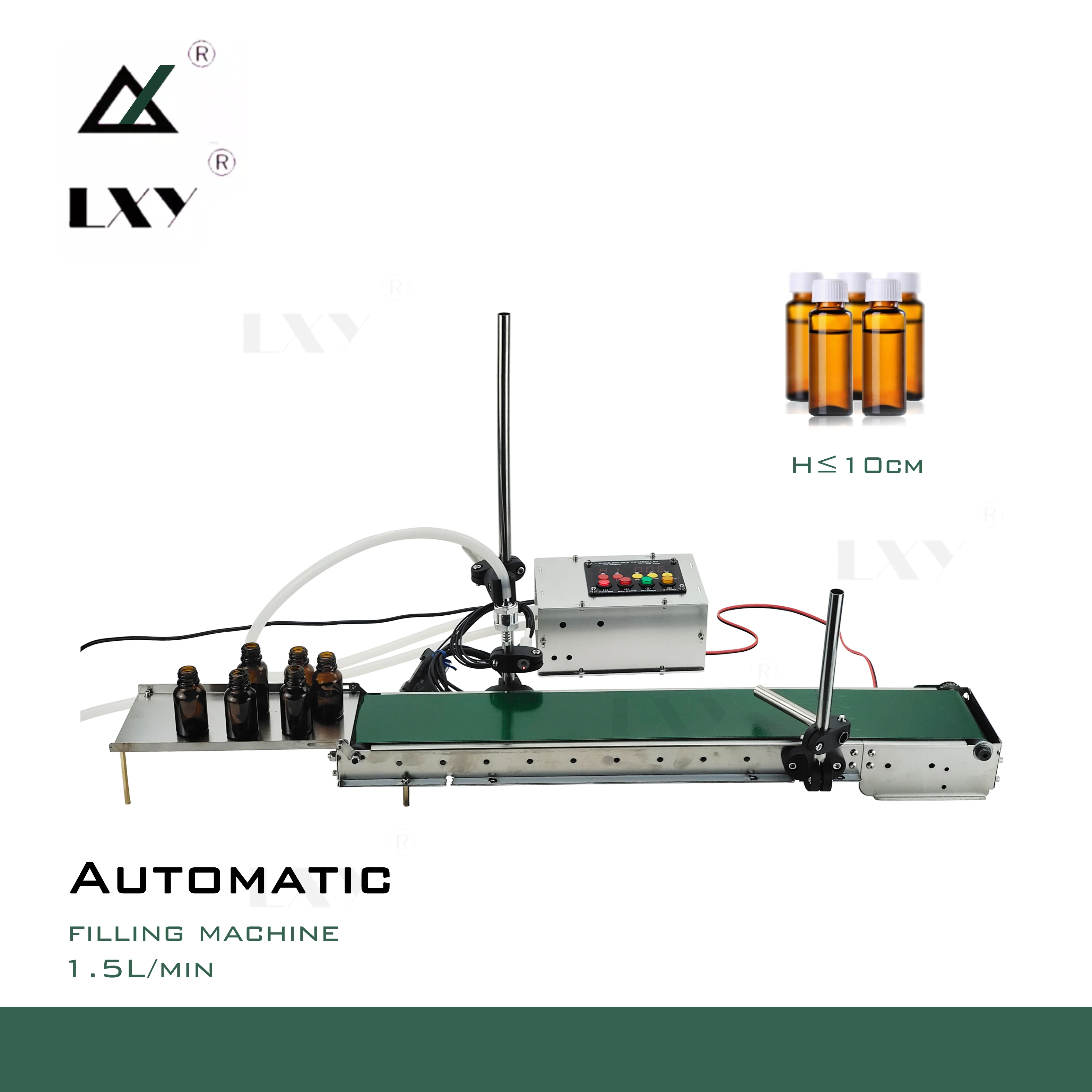 Automatic Conveyor Belt Single Head Liquid Filling Can Sense High ...