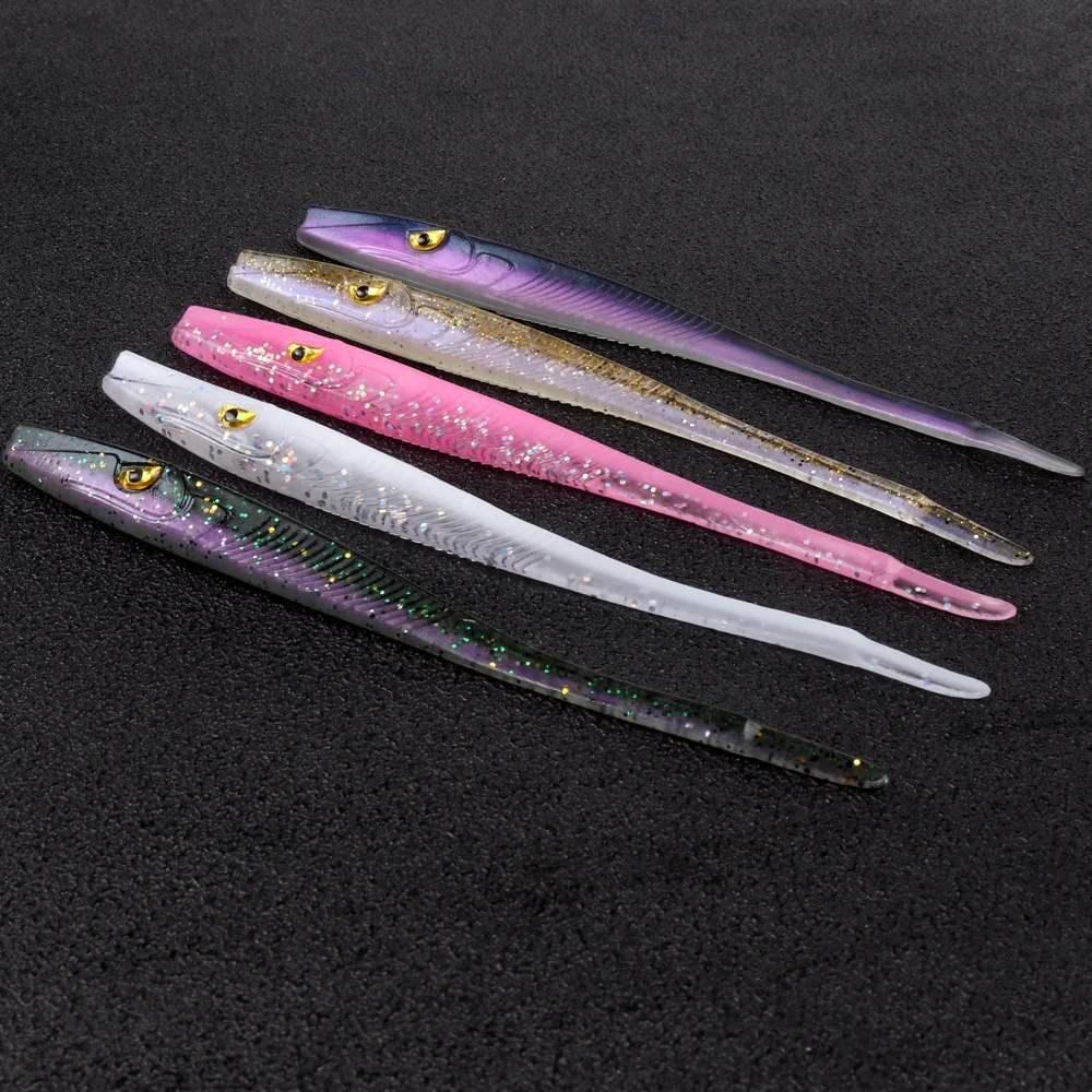 TEUKIM-Crazy-Slug-Soft-Fishing-Lure-130mm-3-8g-6pcs-bag-Artificial-Bait ...