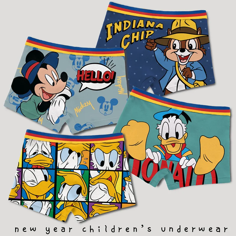 Disney Boys Panties Underwear Cartoon Mickey Baby Kids Panties Boxer ...