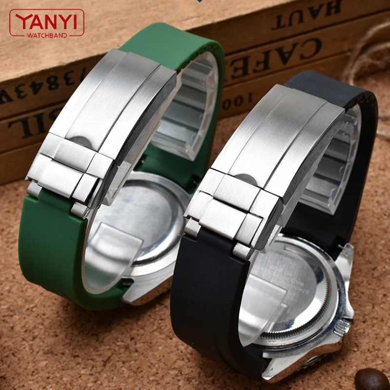 High-quality-Rubber-watch-strap-20mm-21mm-waterproof-silicone-wristband ...