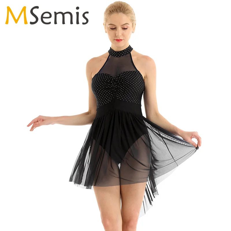 Vestido de ballet para mujer, trajes de baile, leotardo de ballet sin ...