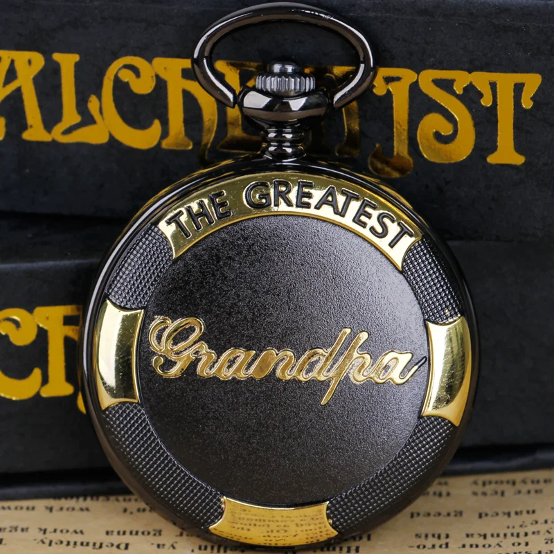New Design Classic Mens Black Big Size Grandpa Men Women Pocket Watch ...