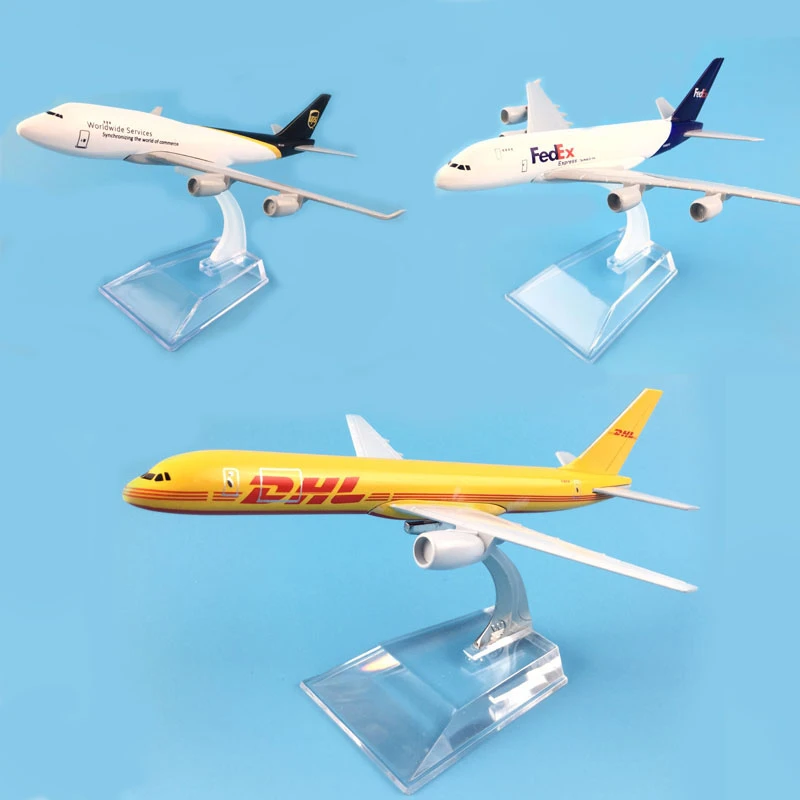 16cm Airplane Model Dhl Boeing B757 Ups Boeing B747 Fedex Express ...