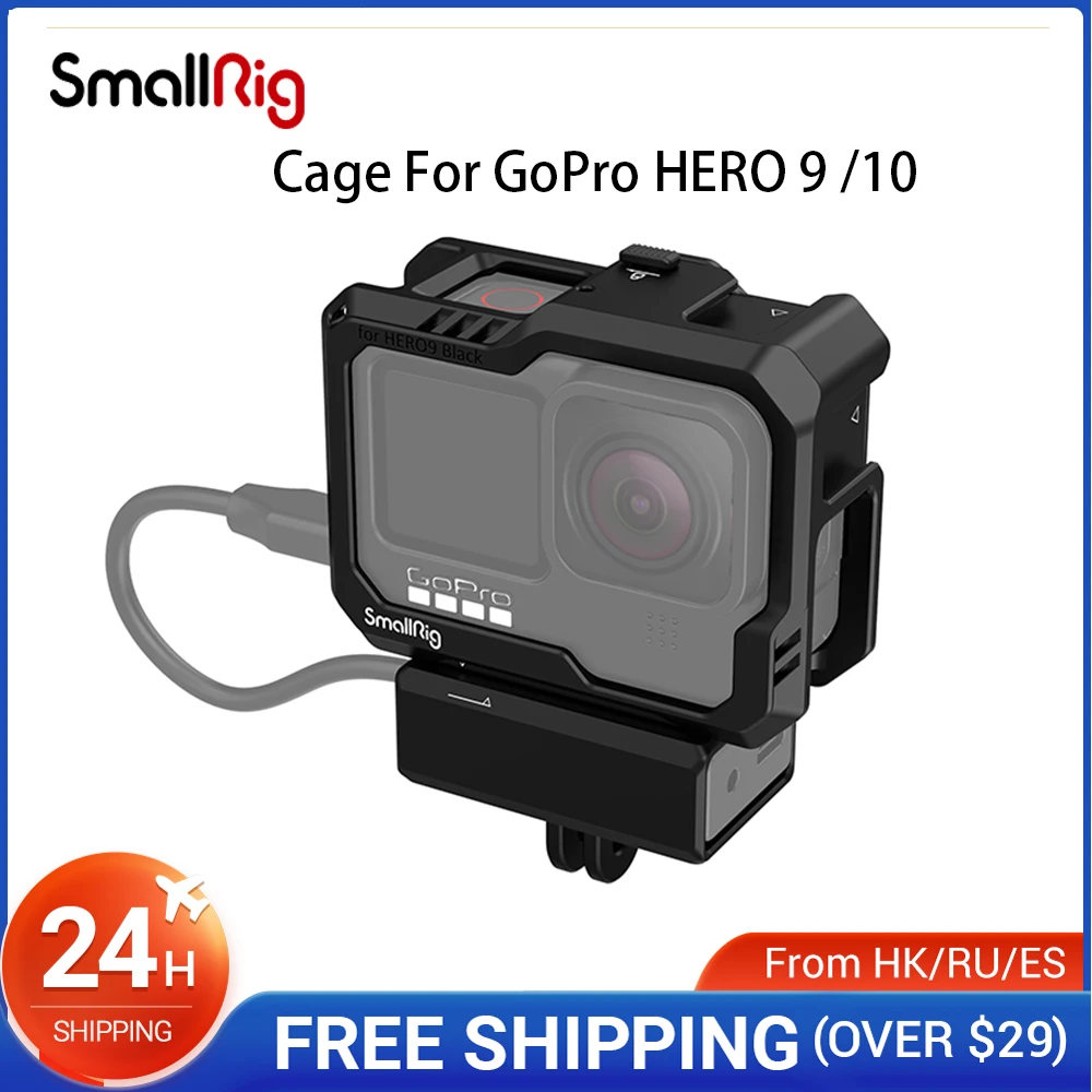 SmallRig Black Full Action Camera Cage For GoPro HERO9 Cage for GoPro ...