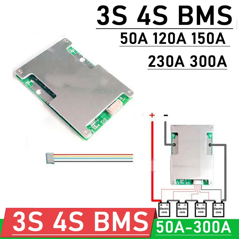 3S-4S-BMS-12V-120A-150A-230A-300A-Li-ion-LifePo4-Lithium-Battery ...