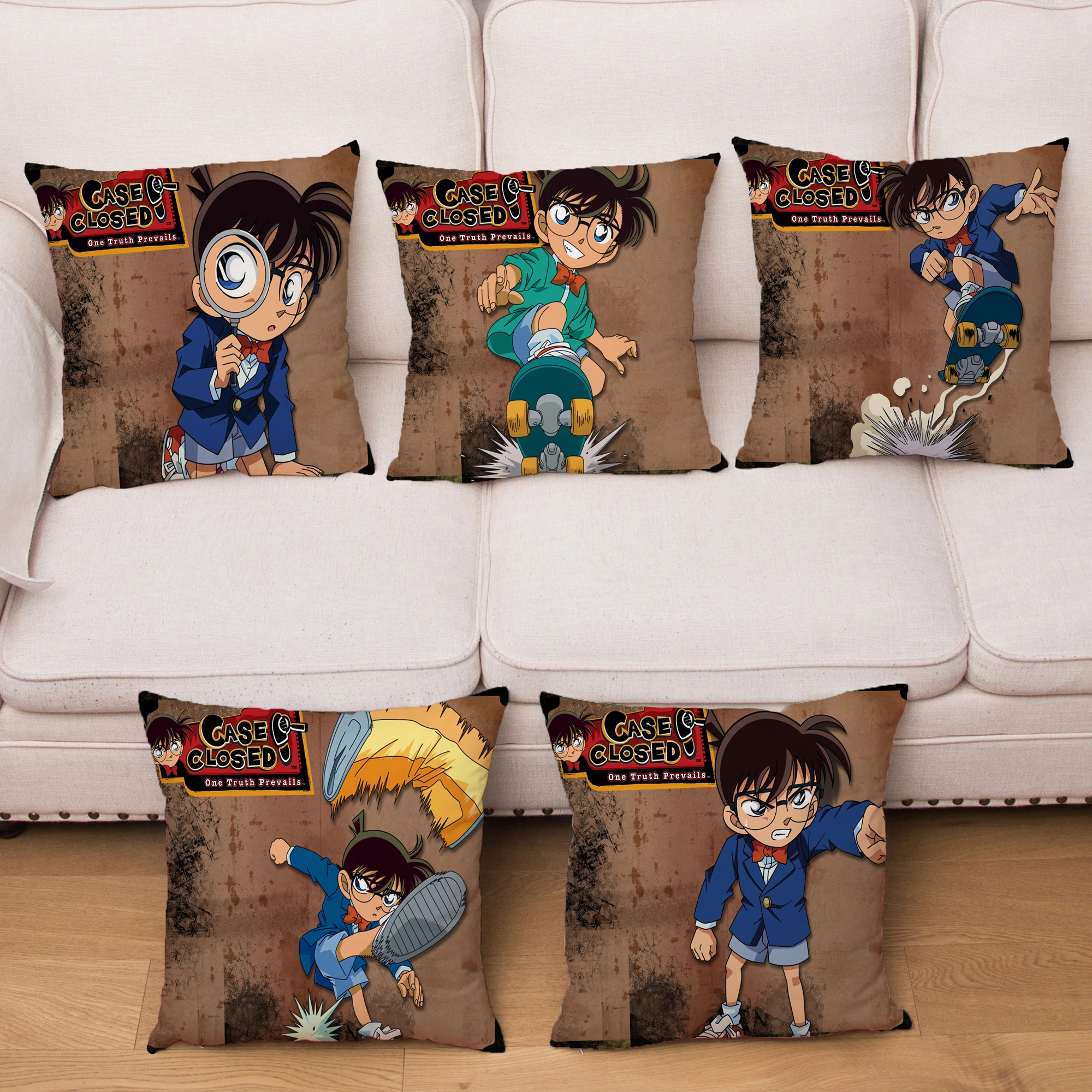 Japan-Anime-Detective-Conan-Pattern-Cushion-Cover-Cartoon-Pillowcase ...
