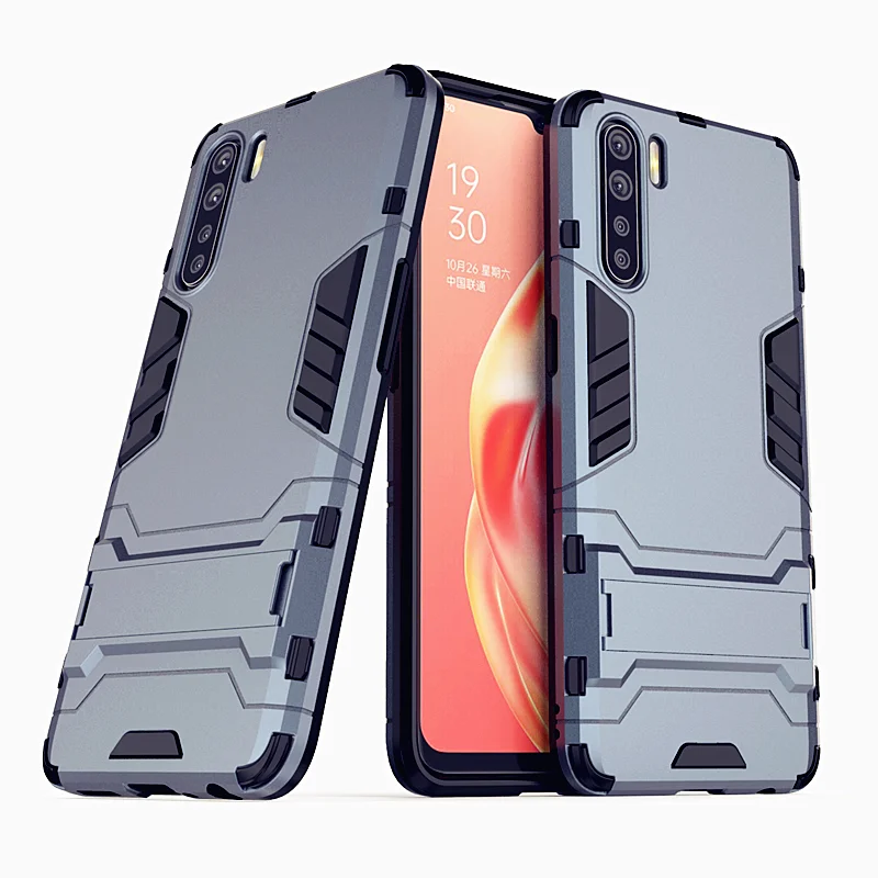 For-OPPO-A91-Case-Cove-For-OPPO-A94-Rubber-Shockproof-Robot-TPU ...