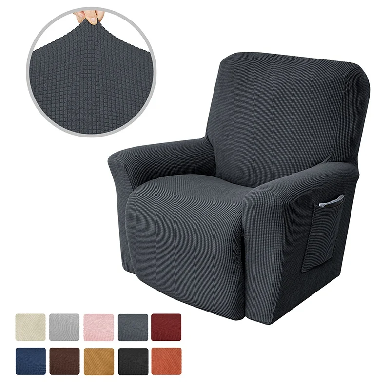 4 Separate Piece Recliner Chair Cover Single Seater Sofa Cover Thick ...