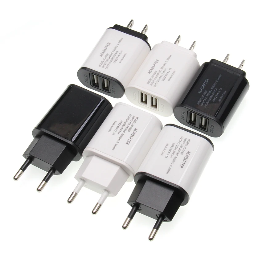 Full 5v 2a Usb Charger 2 Ports Smart Mobile Phone Charger For Iphone ...