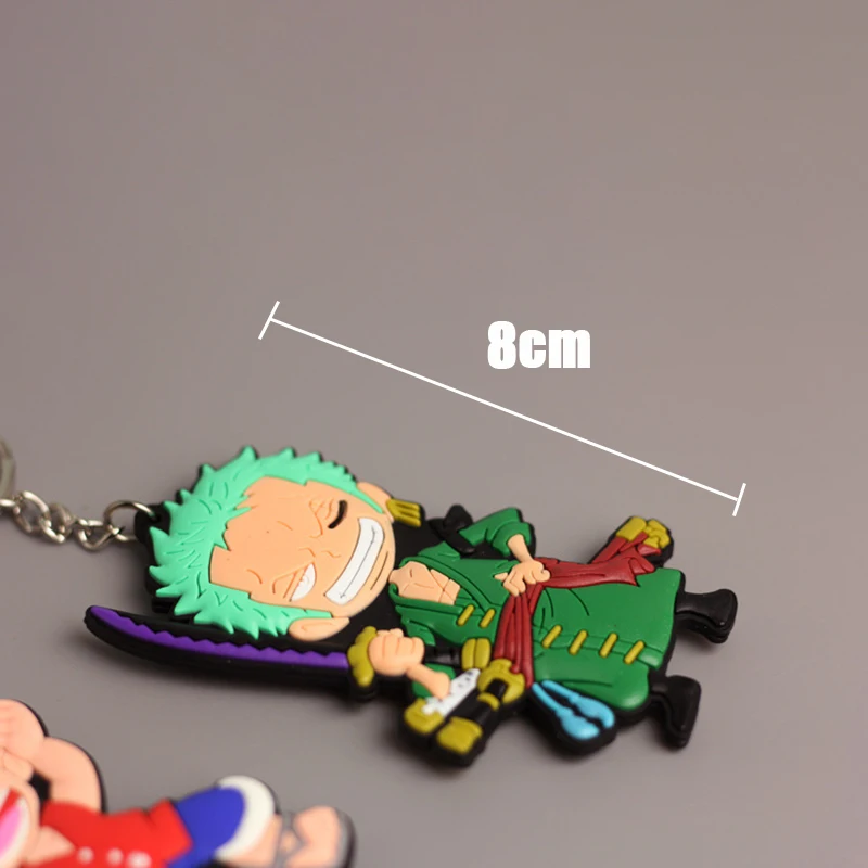 One Piece Rubber Keychain Kawaii Cartoons Luffy Zoro | One piece ...