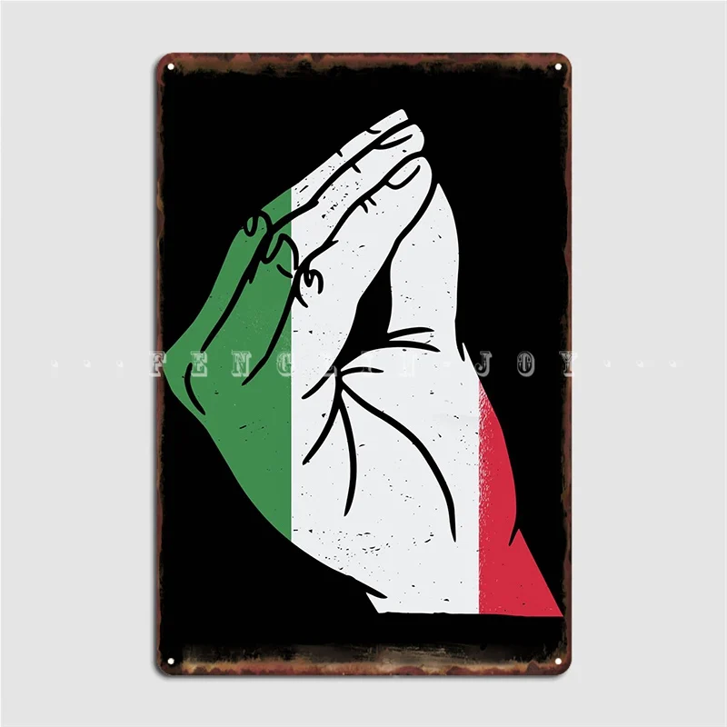 Italy-Italian-Heart-Flag-H-Metal-Plaque-Poster-Plates-Cinema-Garage-Bar ...