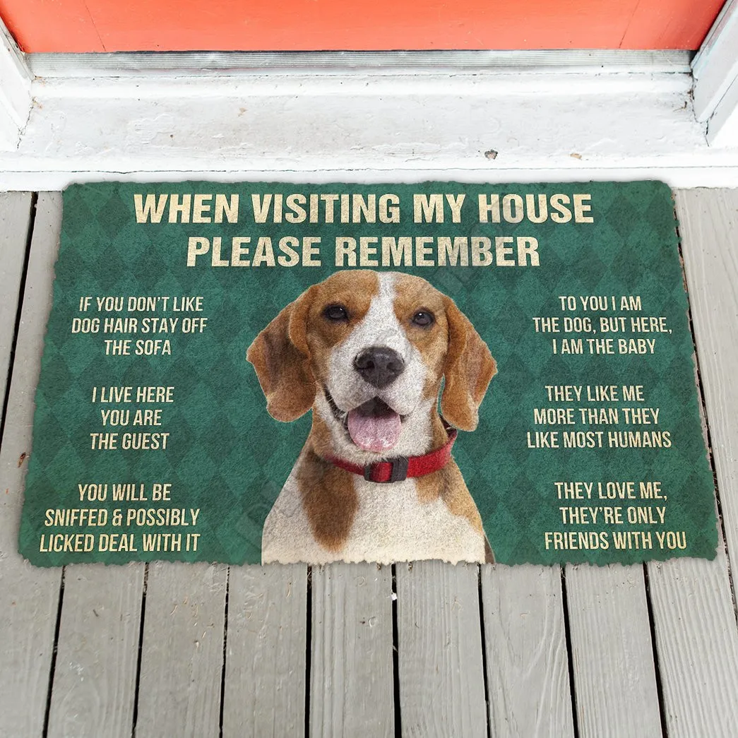 3D-Please-Remember-Beagle-Dog-s-House-Rules-Doormat-Non-Slip-Door-Floor ...