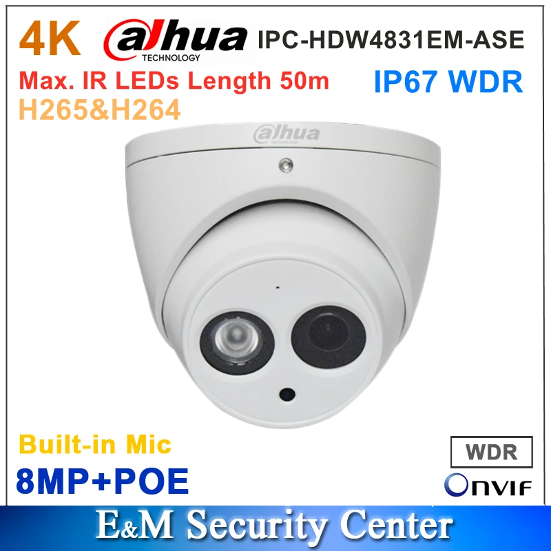 Dahua cámara de red IPC HDW4831EM ASE Original, dispositivo de detección inteligente con ...