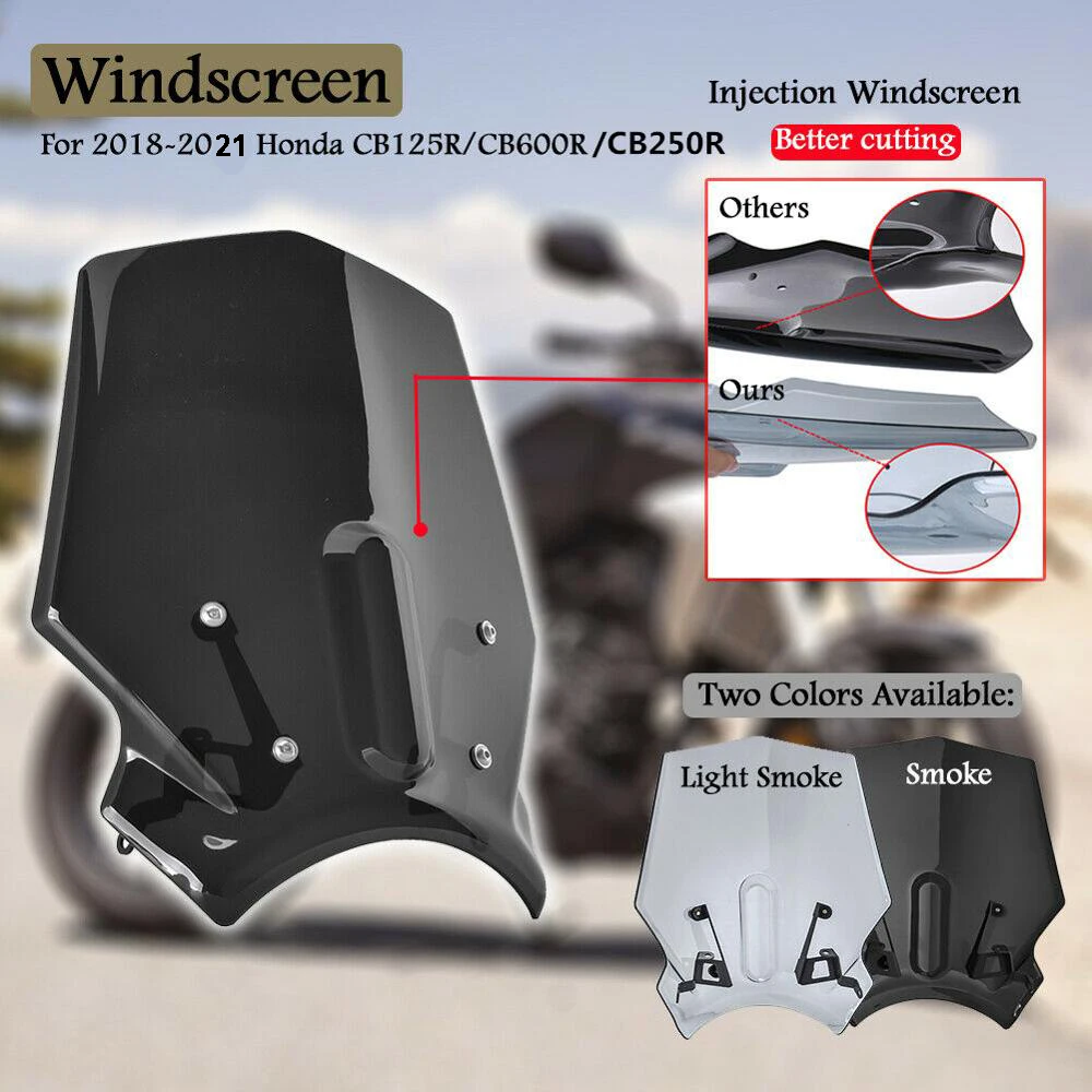 For Honda Cb125r Cb250r Cb300r Neo Sports Cafe 2018-2021 Windscreen ...