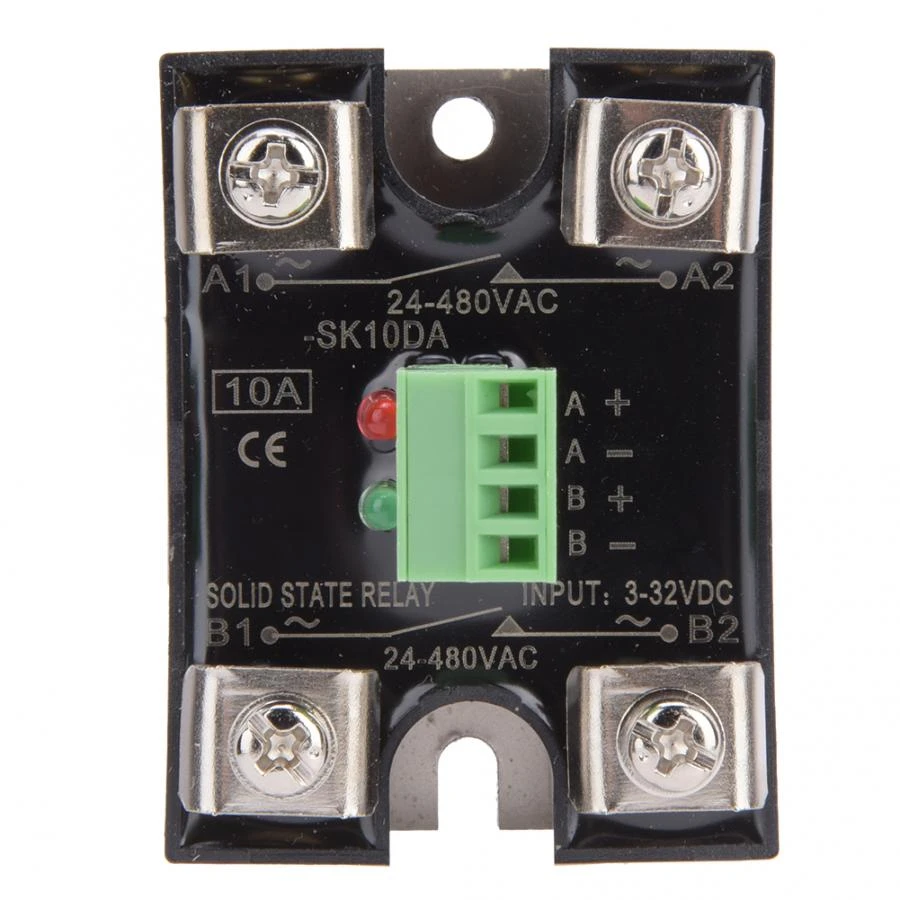 Ssr 24-480vac 10a / 25a / 40a Solid State Relay Dual Channel Dc Control Dual Channel Ac Single ...