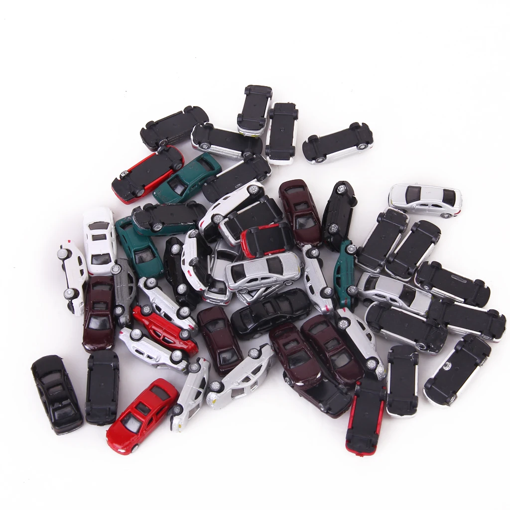 50x 1/150 Painted Model Cars for Building Street N Scale for Kids ...