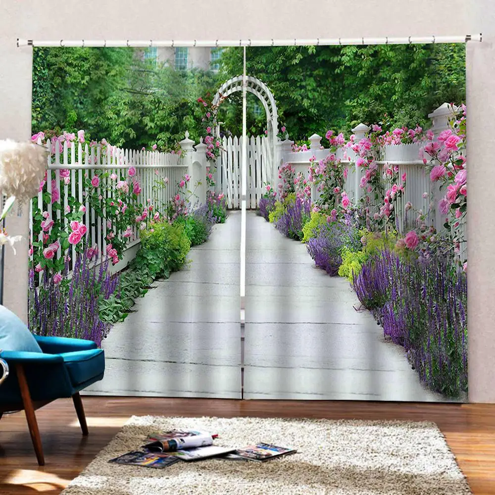 Corridor-expansion-space-Flowr-curtains-wedding-curtain-3D-Curtain ...