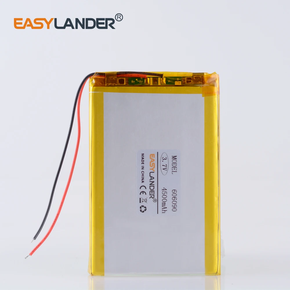 rechargeable Premium 606090 3.7V volt 4500mAh lipo polymer lithium ...