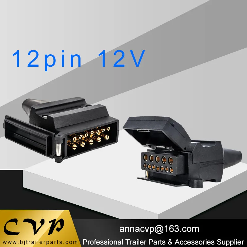 CVP-12-Pin-Trailer-Flat-Male-Plug-Female-Socket-Australian-12V ...