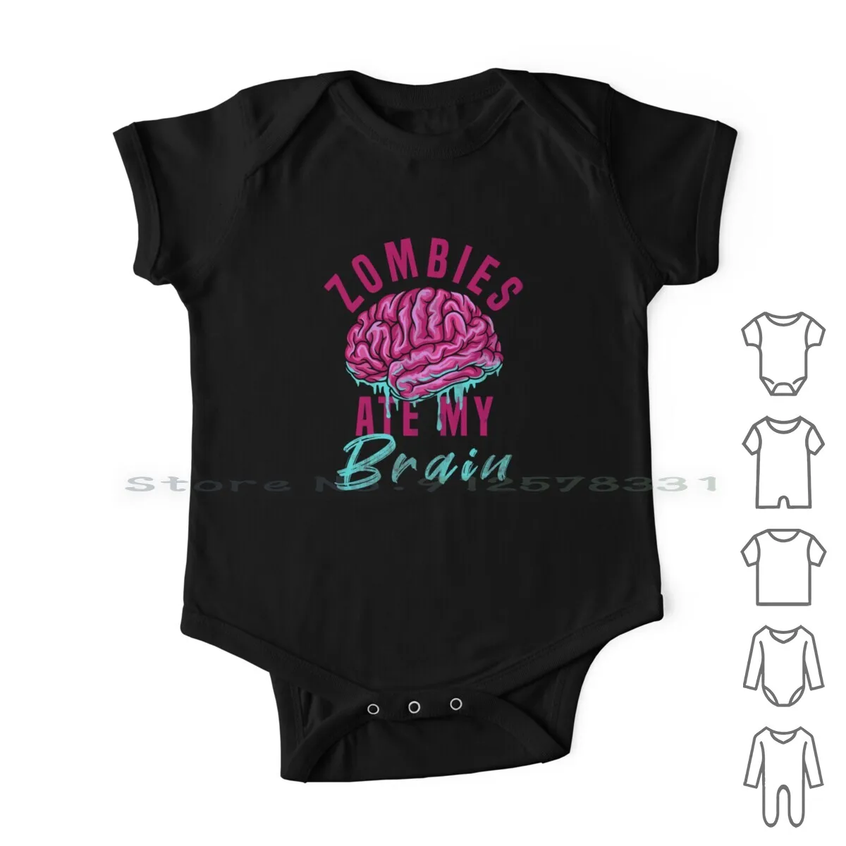 Zombies-Newborn-Baby-Clothes-Rompers-Cotton-Jumpsuits-Zombies-Monster ...