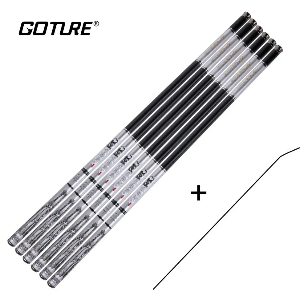 Goture Junyulang Pattern Stream Fishing Rod 2.7m 3.6m 4.5m 5.4m 6.3m 7.2m Power Hand Fishing ...