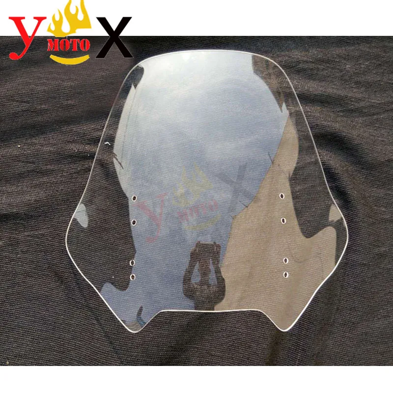 Clear Sport Touring Motorcycle Windscreen Windshield Deflector Airflow ...