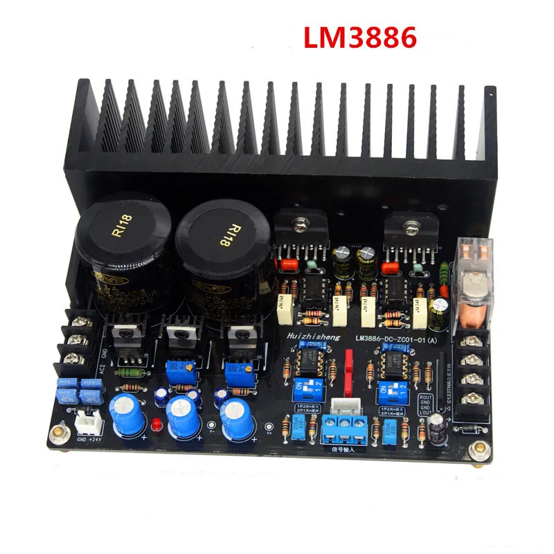 Lm3886 Power Amplifier Audio Board Jrc5534dd Op Amp Full Dc Servo