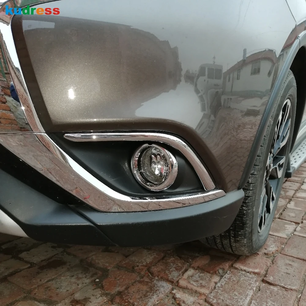 For Mitsubishi Outlander 2016 2017 Abs Chrome Front Fog Light Cover ...