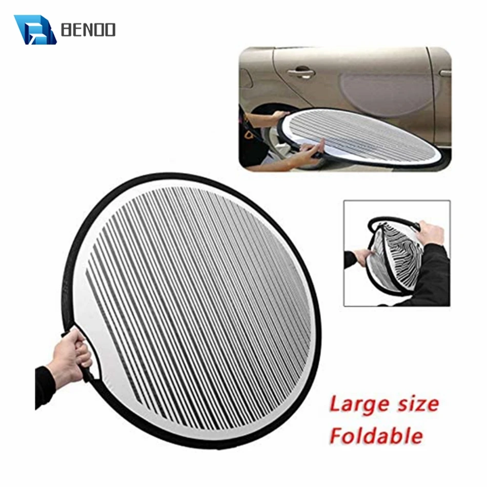 BENOO-1-Pack-80cm-Circular-Striped-Flexible-Foldable-PDR-Lined-Light ...