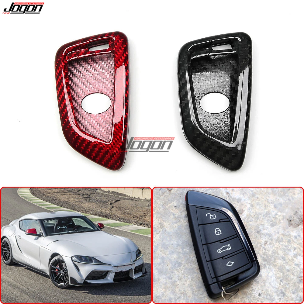 Jogon Carbon Fiber Key Fob Shell Cover For Toyota Supra Gr Mk5 A90 J29 ...
