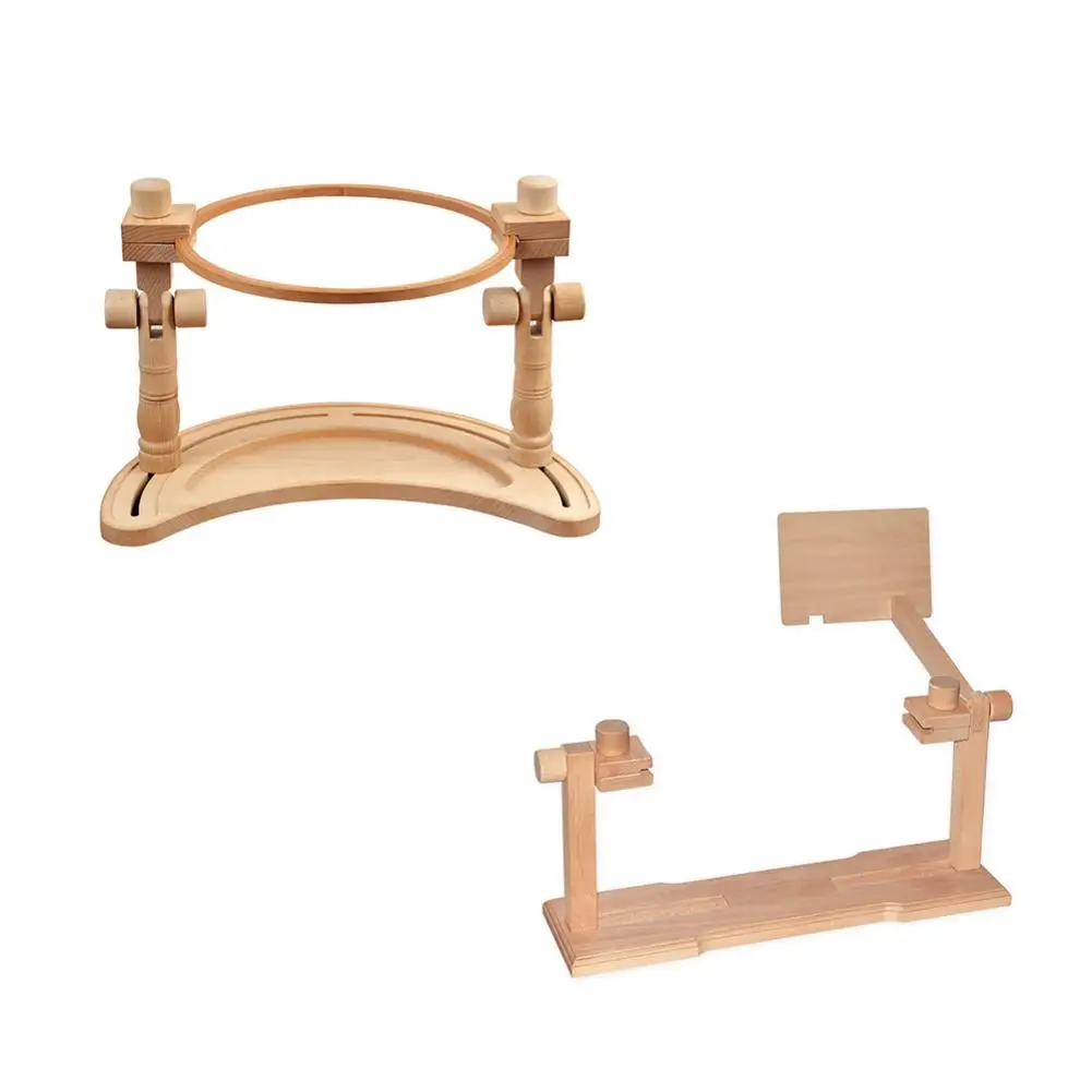 Home & Living Tools Wooden Hoops Lap Stand Portable Hand Embroidery ...