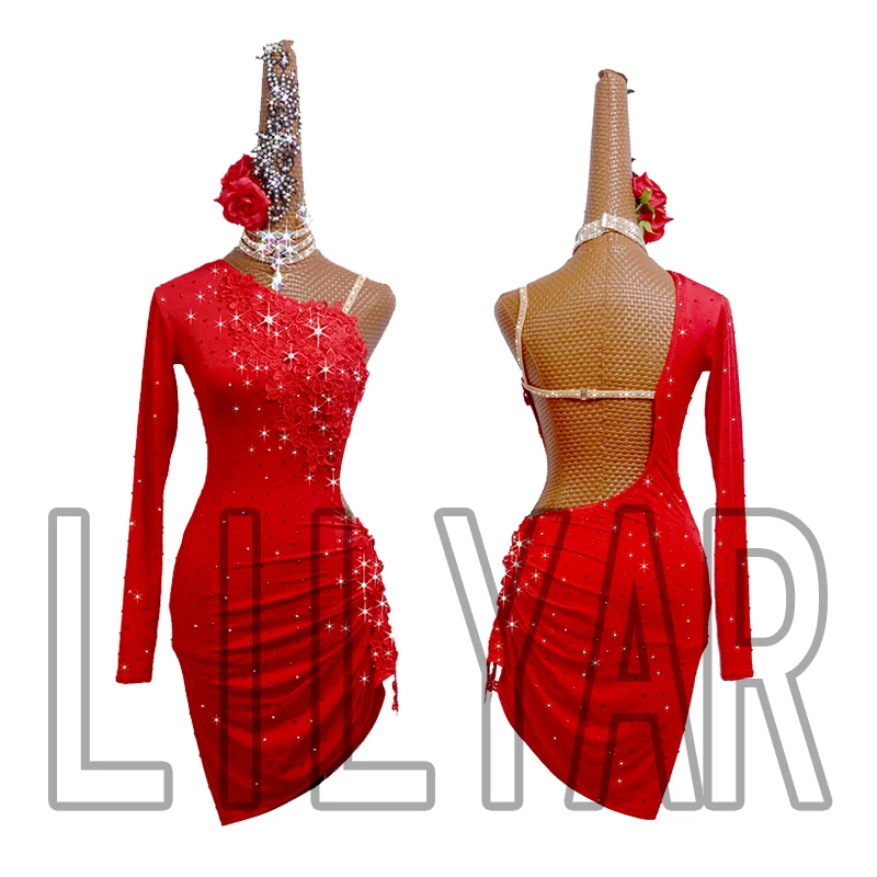 New Latin dance dress competition dress dress dress performance Dress ...