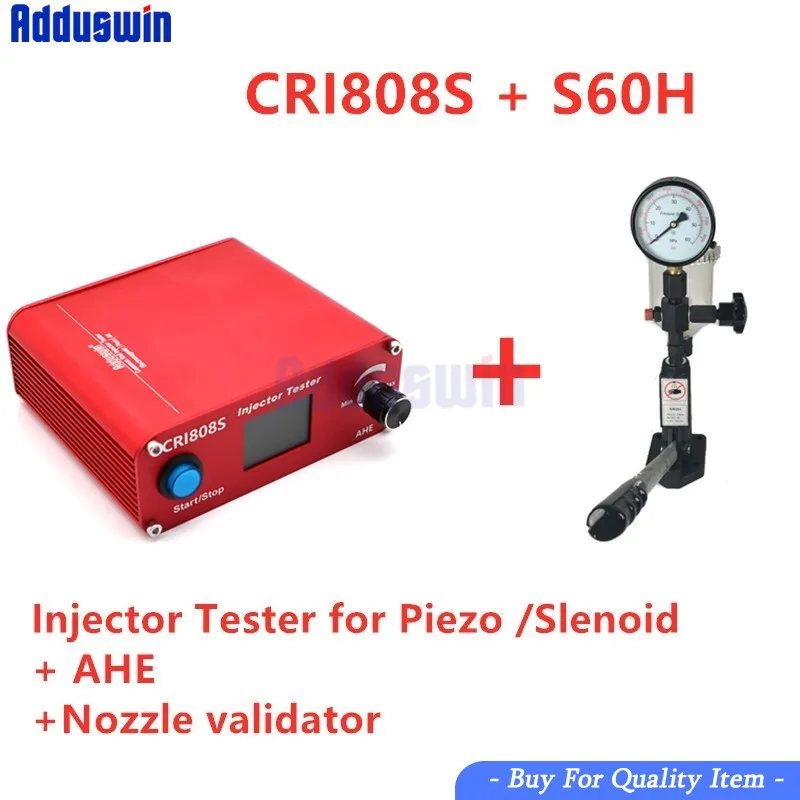 커먼 레일 인젝터 테스터 키트 Cri808s 다기능 디젤 인젝터 테스터 및 S60h 커먼 레일 인젝터 노즐 테스터기계 시험기