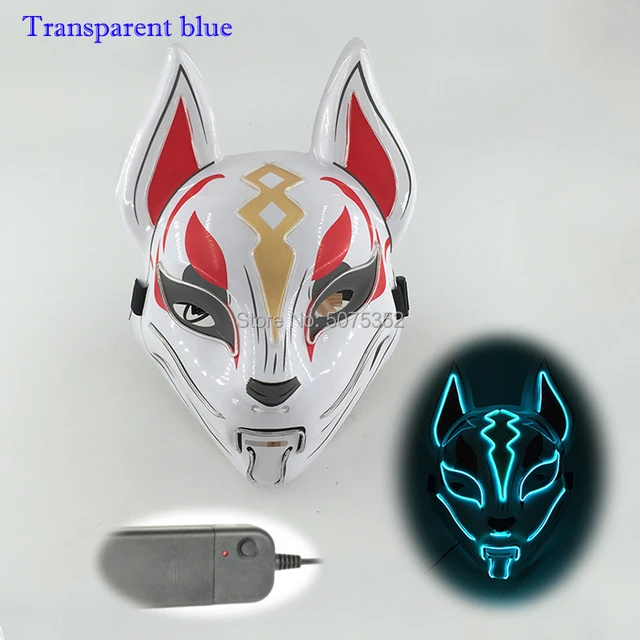 Anime Expro Decor Rave Neon Led Light Cosplay Fox Mask - AllCosplay.com
