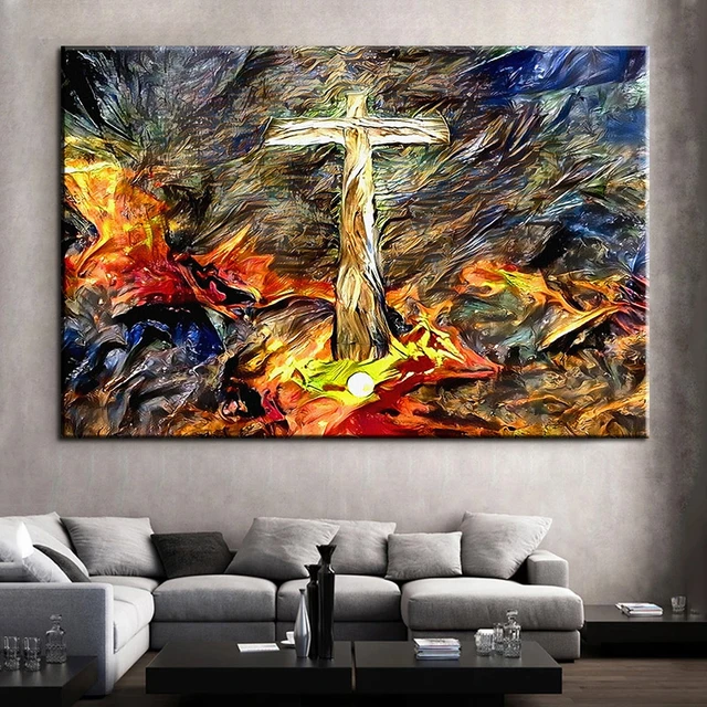 Jesus On The Cross Modern Painting