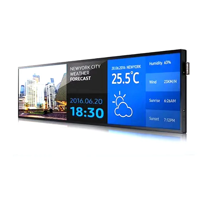 38'' Inch Fhd Ultra-wide Stretched Led Advertising Android Smart Wifi ...