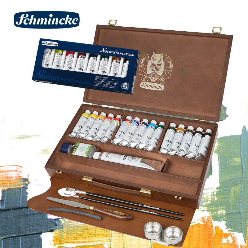 Schmincke-Norma-Professional-Finest-Artist-s-Oil-Colors-Paint-Wooden ...