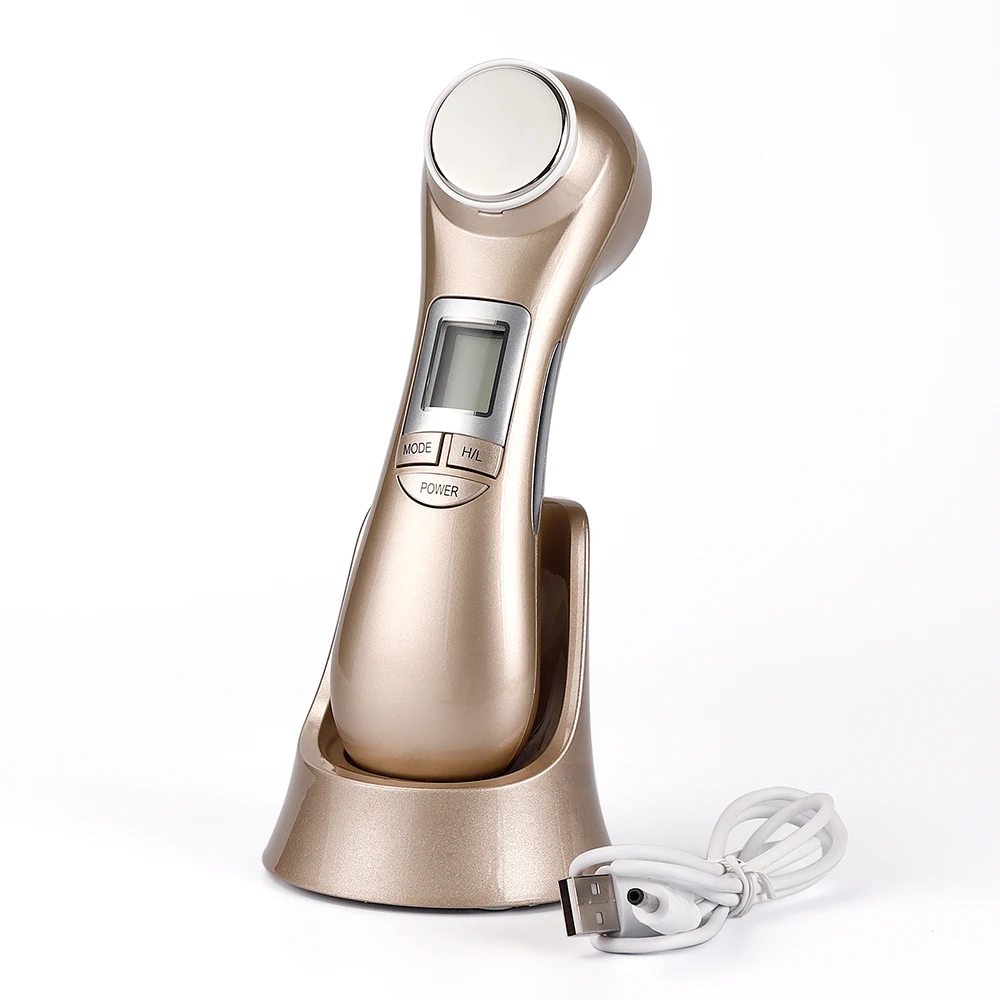 6 in 1 LED RF Photon Therapy Facial Skin Lifting Rejuvenation Vibration ...
