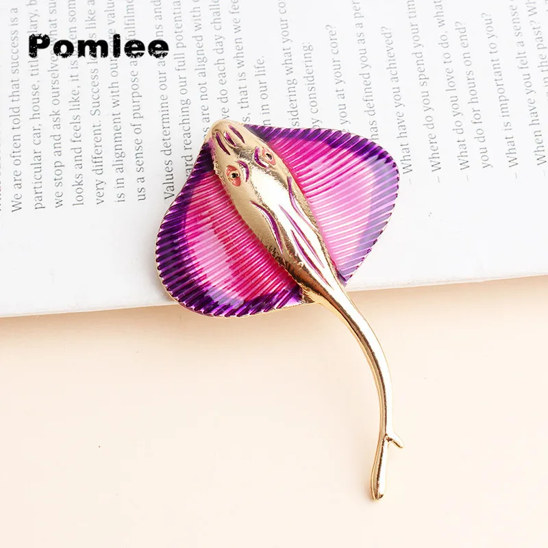 Pomlee-3-Colors-Enamel-Manta-Ray-Fish-Brooches-For-Women-Men-Sea ...