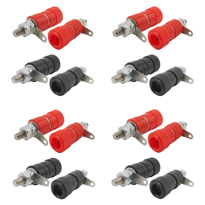 2-5-10Pairs-4mm-Banana-Socket-Binding-Post-Nut-Banana-Plug-Jack ...