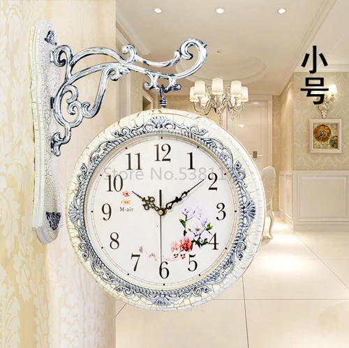 Mayer двойные односторонние часы часы для гостиной подвесные часы немые часы европейские