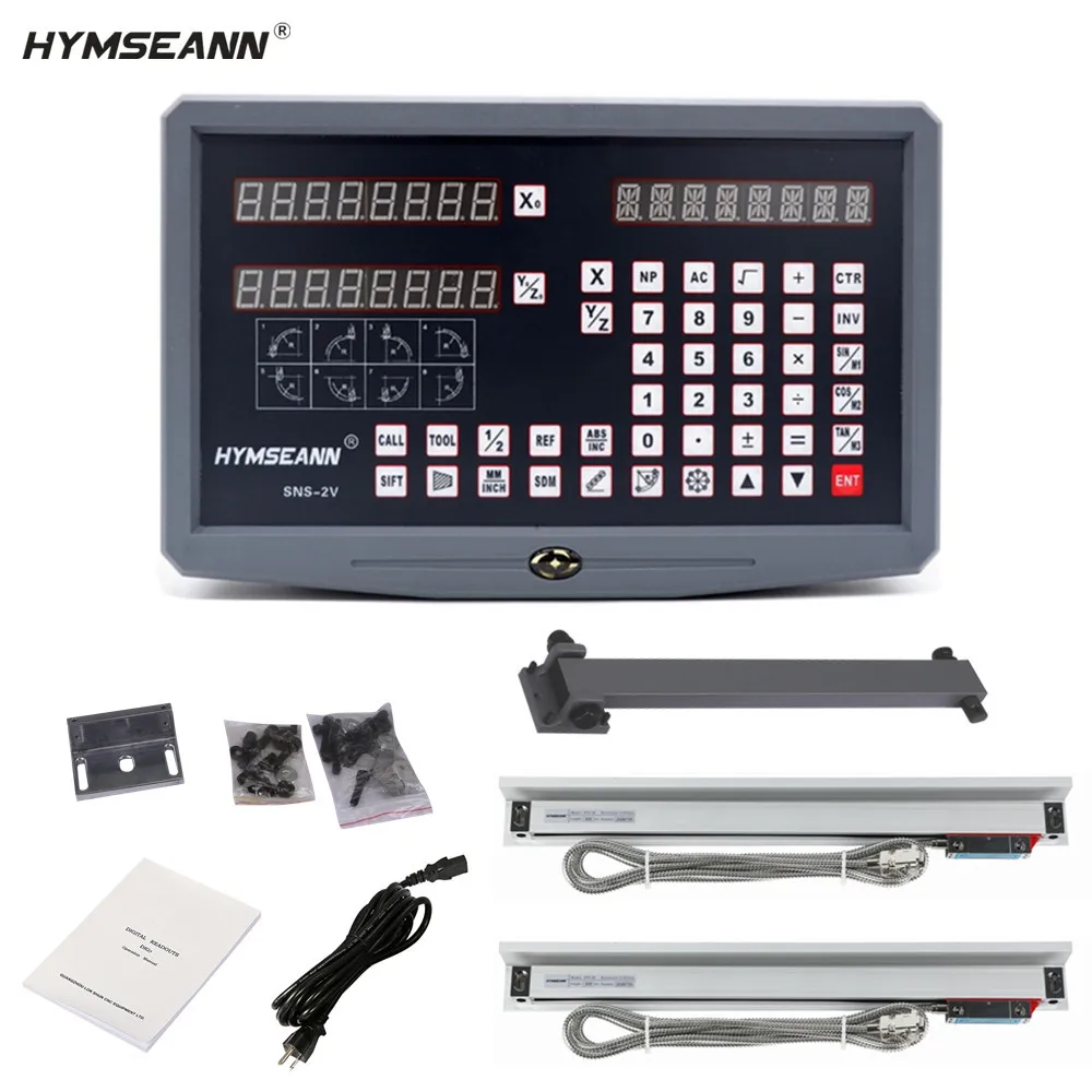 Complete-Set-2-Axis-DRO-kit-Milling-Lathe-Grider-Digital-Readout ...